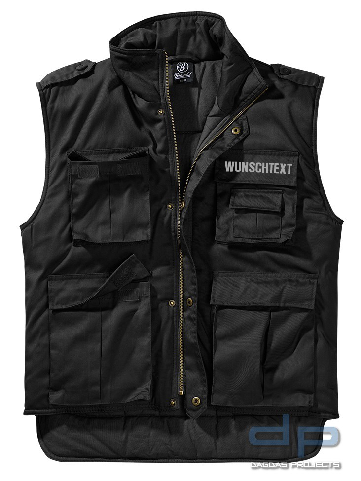 Ranger Weste mit Wunschtext in reflex silber | Polizei Warnwesten ...