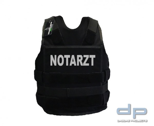 K3 zertifizierte Stichschutzweste TW19 mit Wunschaufdruck | Polizei ...
