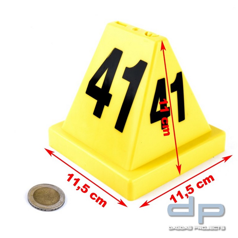 EVI-PAQ® AF Versa-Cones Marker, nummerierte Kegel, 20er Set (11,5 x 11 ...