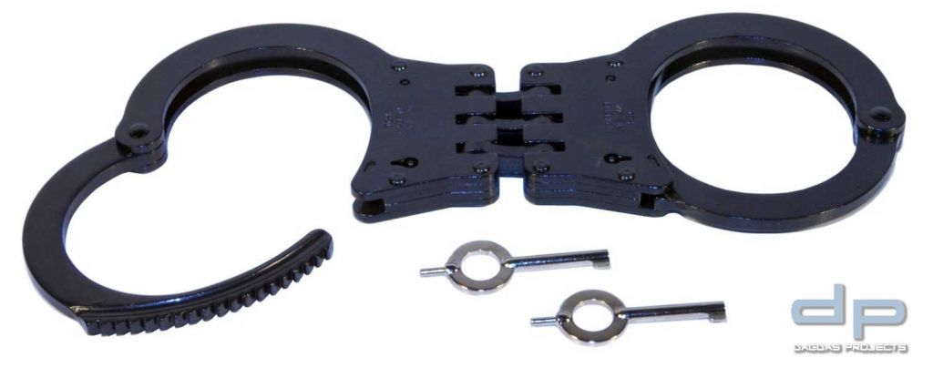 TCH Handschellen Modell 832 Superior Stahl Schwarz brüniert | Dagdas Projects Behördenausrüster