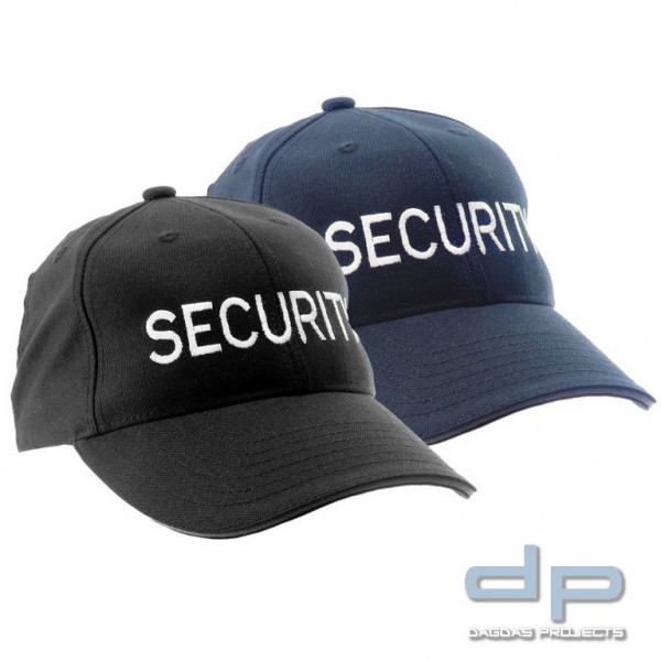 COP® Basecap mit Stick - SECURITY vorne, Stickfarbe weiß, Einheitsgröße ...