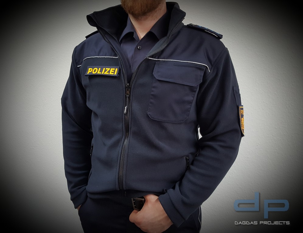 ETZEL Polizei Fleecejacke Design Bayern | Behörden Fleece Jacken ...