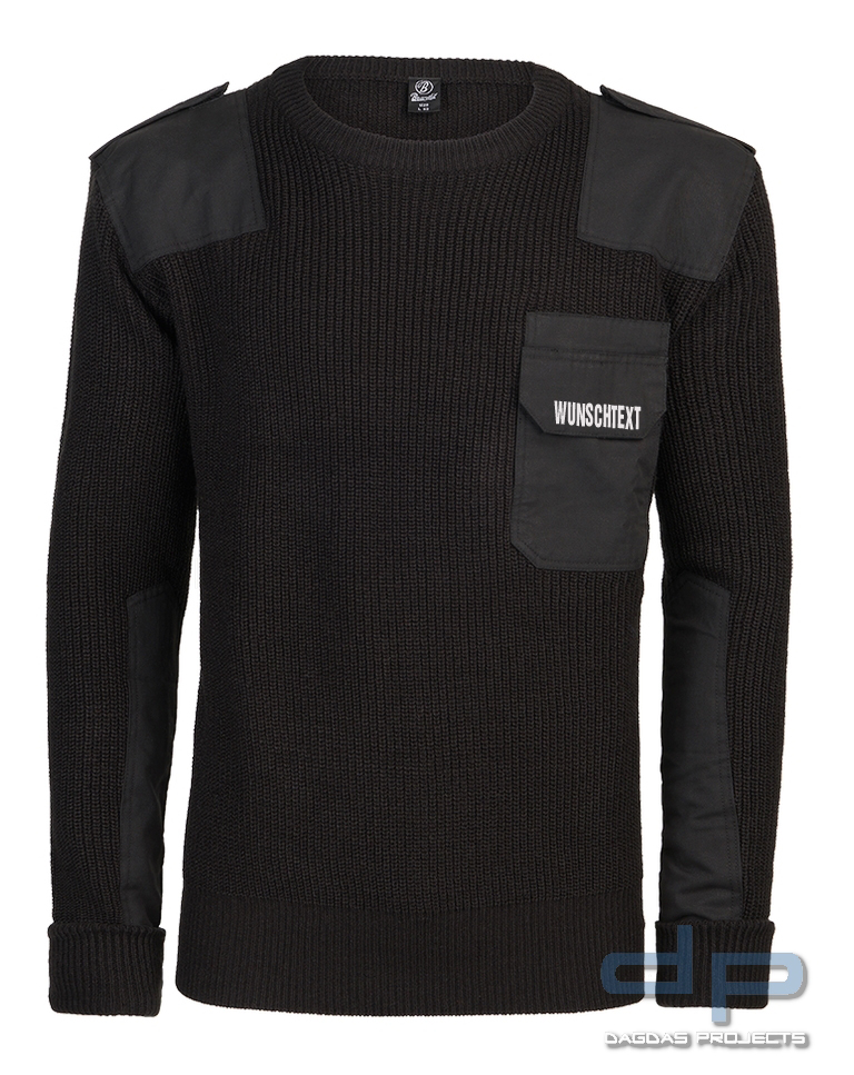 Brandit BW Pullover in verschiedenen Farben inkl. Wunschbrustdruck ...